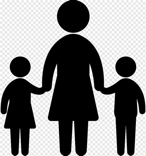 가족 실루엣 아이 어머니 여자 조부모 아들 유아 아버지 검정색과 흰색 어린이 통신 Png Pngwing