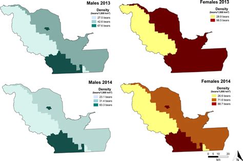 Surface Densities Derived From Top‐performing Male And Female Black
