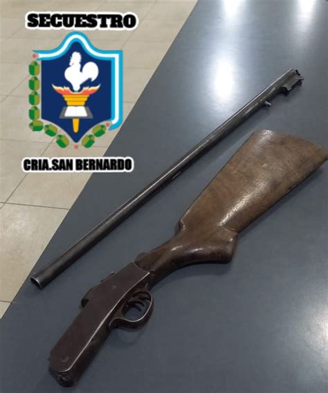 San Bernardo SECUESTRAN UNA ESCOPETA EN UN CONTROL POLICIAL