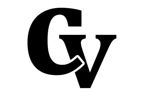 Cv Monogram Logo Design Graphic By Coloring Zone · Creative Fabrica