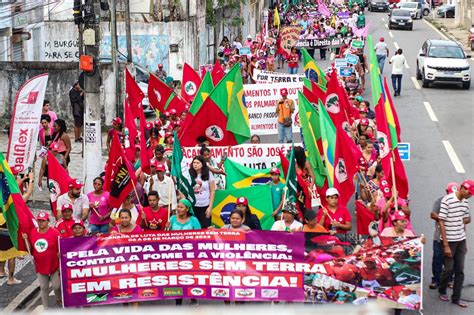 Mulheres Sem Terra Mobilizam Jornada Nacional Em Defesa De Seus Corpos