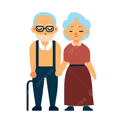 Diseño De Vectores De Abuelos Png Dia De Los Abuelos Abuelo Y Abuela Abuelo Png Y Vector