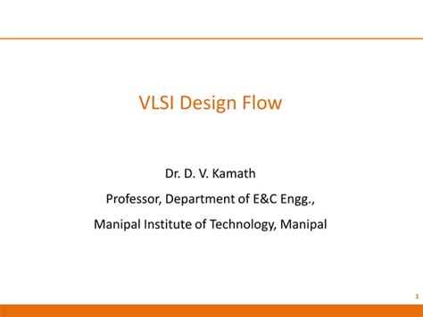 Vlsi Design Flow PDF