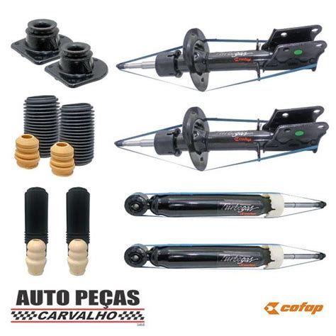 Amortecedor Dianteiro E Traseiro Kit Batente Siena Palio