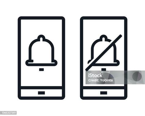 スマートフォンの音量のオンとオフtphoneのサイレントモードまたはバイブレーションモード アイコンのベクターアート素材や画像を多数ご用意