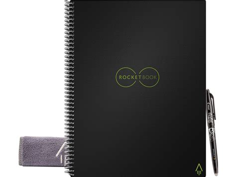Rocketbook Core Smart Notebook 8 5 X 11 Dot Grid Ruled 16 Sheets Black Evr L Rc A Fr