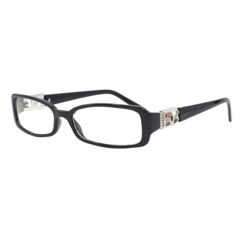 Womens Clear Lens Eyeglasses Slim Rectangle Frame Designer Fashion Uv400 Black
