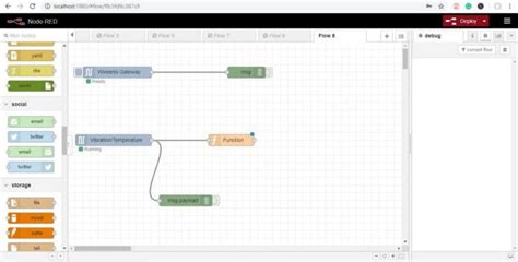 wireless sensor data to excel using node red details