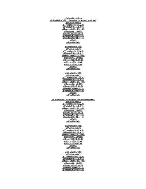 Computer Graphics Project The Running Train PDF