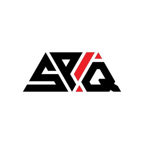 Premium Vector Spq Triangle Letter Logo Design With Triangle Shape