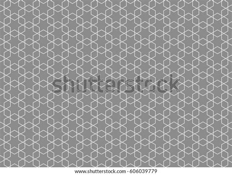 Seamless Geometrical Pattern Interlocking Hexagons Stock Vector