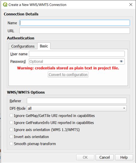 Disable Storage Of Passwords In Qgis Geographic Information Systems