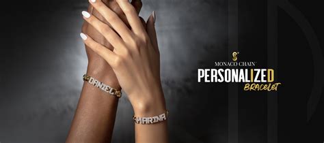 Monaco Chain Personalized Id Bracelet Oro Monaco