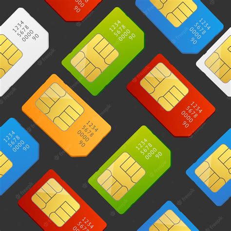 Premium Vector Sim Card Seamless Pattern Background Vector
