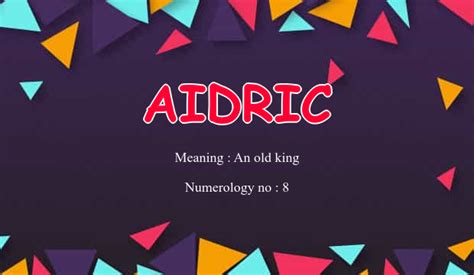 Aidric Name Meaning