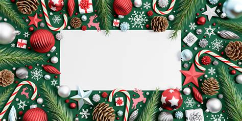 녹색 배경 3d 렌더링에 흰색 종이 복사 공간과 휴일 장식 크리스마스 인사말 카드 공휴일에 대한 스톡 사진 및 기타 이미지 공휴일 배경 주제 인사장 Istock