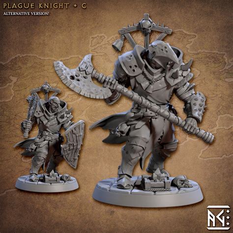 3d Printable Plague Knight C Rodburg Cultist Of Melmora By Artisan