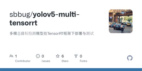 GitHub sbbug yolov multi tensorrt 多模态目标检测模型在TensorRT框架下部署与测试