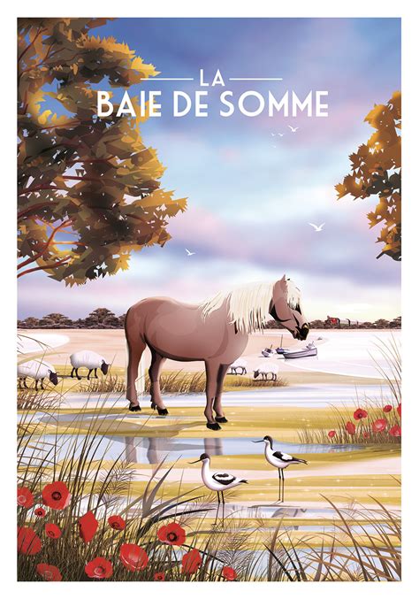 Affiche baie de somme Poster réserve naturelle Artcamia
