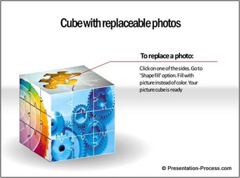 Easy PowerPoint Jigsaw Puzzle Cube Tutorial