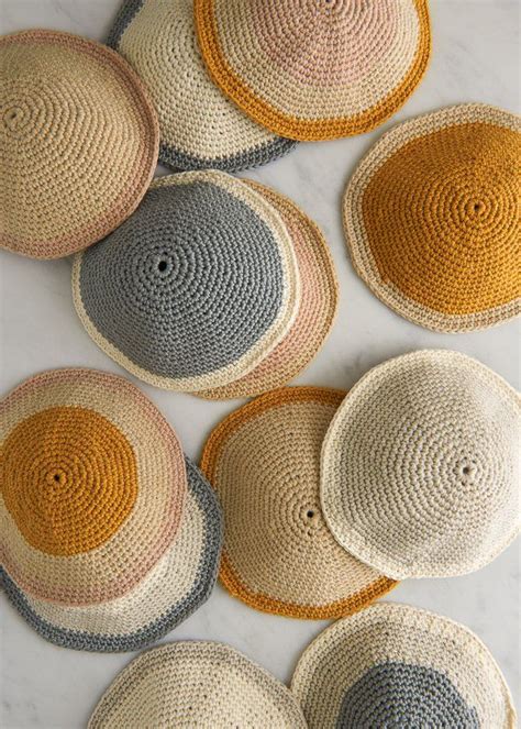 Crocheted Yarmulkes Free Crochet Pattern Free Crochet Pattern Purl