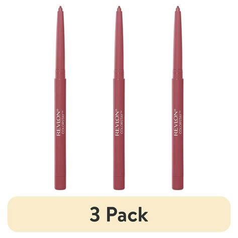 3 Pack Revlon Colorstay Longwear Lip Liner Pencil 703 Mink 001 Oz