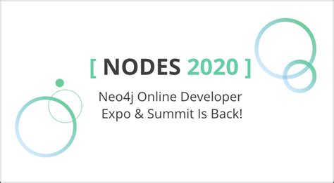 neo4j online developer expo and summit is back graph database and analytics