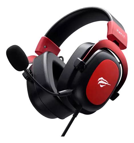 Fone De Ouvido Over Ear Gamer Havit Gamer H D H Db Vermelho