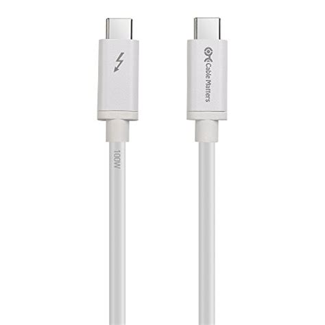 Cable Matters Intel Certified 20gbps Thunderbolt 3 Cable 33 Feet