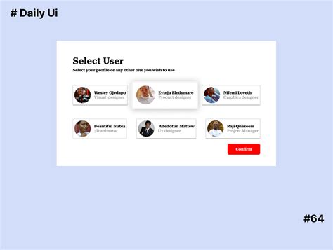User Selection Ui Design By Olaide Aderoju On Dribbble