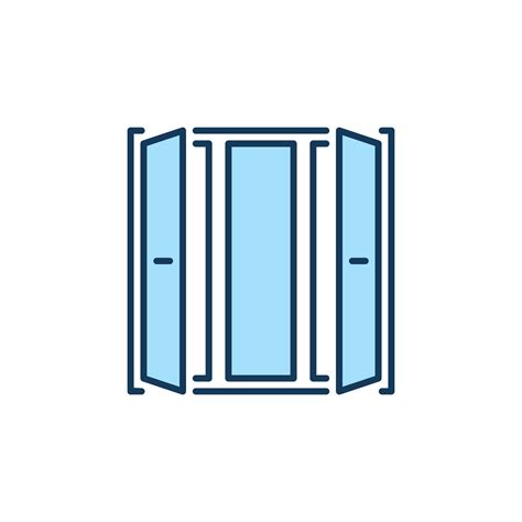 Vector Opened House Window Concept Colored Icon 15770662 Vector Art At