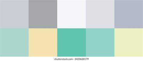 Colour Set Palette Vector Illustration Stock Vector Royalty Free