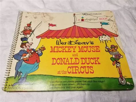 Walt Disneys Mickey Mouse And Donald Duck At The Circus Vintage Book