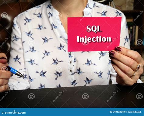 Financial Concept About Structured Query Language Sql Injection With