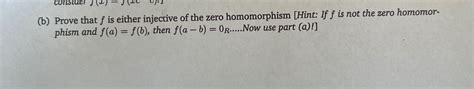 solved let f be a field where f f r ibe a homomorphism of