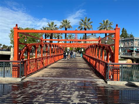 Photos Pacific Wharf Bridge Now Fully Orange In Transformation To San