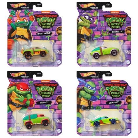 Hot Wheels Character Cars Teenage Mutant Ninja Turtles Mutant Mayhem