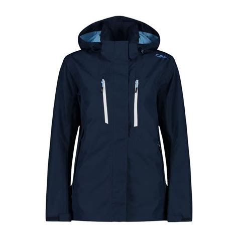 Veste imperméable à capuche zippé femme CMP blue L Blue Cdiscount Prêt à Porter