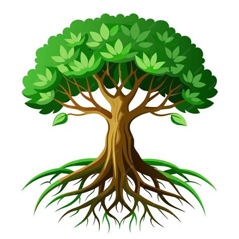 Premium Vector Realistic Tree Vector Illustration Isolated On White