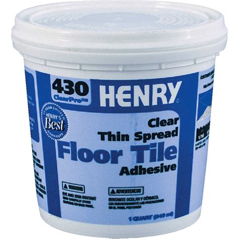 Henry 430 Clearpro Floor Tile Adhesive 1 Qt Hardwareandtools Online Store