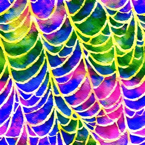 Colorful Spiderweb Repeating Pattern Digital Graphic · Creative Fabrica