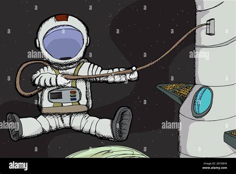Tether Space Stock Vector Images Alamy