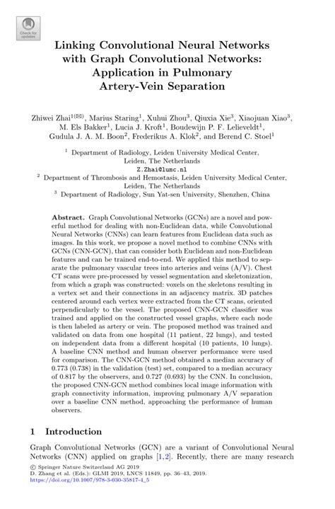 PDF Linking Convolutional Neural Networks With Graph Convolutional