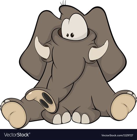 Ridiculous Elephant Royalty Free Vector Image Vectorstock