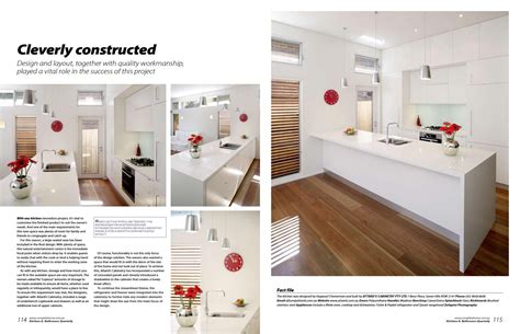 Kitchens And Bathrooms Quarterly Cleverly Constructed Caesarstone New