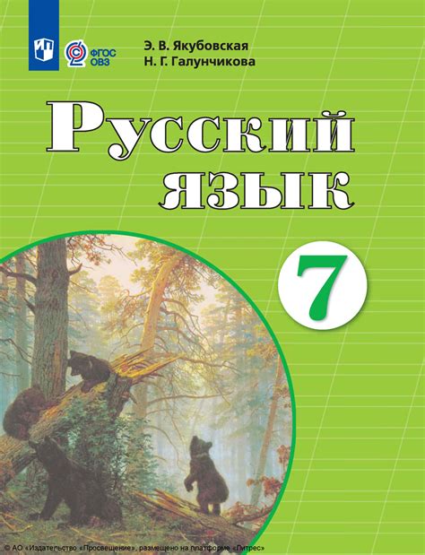«Русский язык 7 класс Н Г Галунчикова скачать Pdf на Литрес