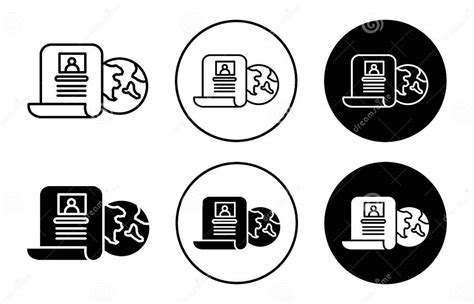 Scenario Simple Icon Collection Set On White Background Color Stock
