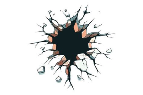 Cracking Wall Design Graphic By Art On Demand · Creative Fabrica