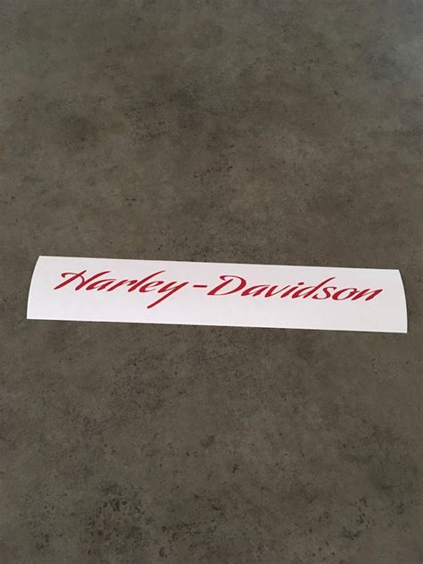 Harley Davidson Custom Script Font Decal