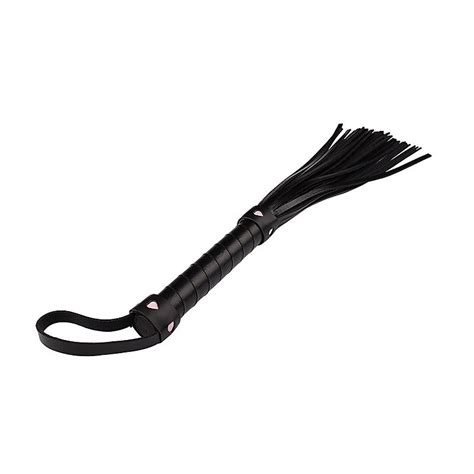 Behave Flexible Pleasure Bondage Whip Black Leather Bdsm Australia